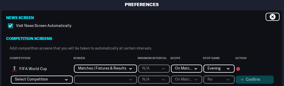 Setting up Screen Flow in Football Manager – Fuller FM
